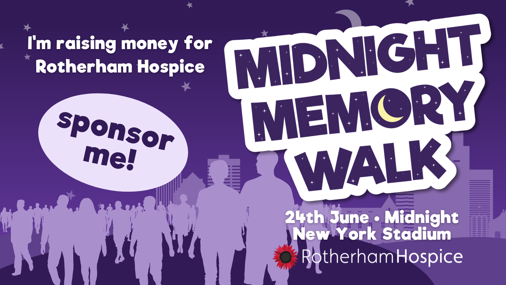 Midnight Memory Walk 2023 Social Media - Rotherham Hospice